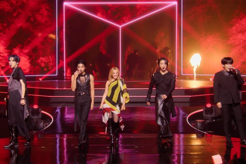 Kylie Minogue & Ateez Team por su éxito en el clip 'Kpopped' - FM Hits